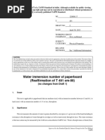 TAPPI T 441 - Water Absorptiveness (Cobb Test) | PDF | Materials