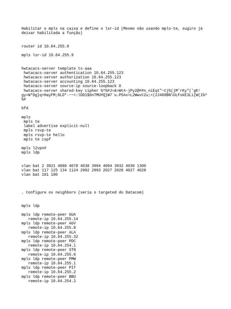 MPLS Huawei | PDF | Networking | Multiprotocol Label Switching