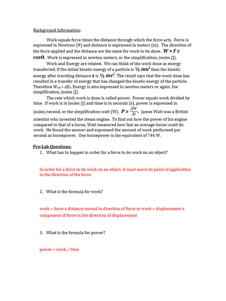 Strongman Mini Lab | PDF | Force | Power (Physics)