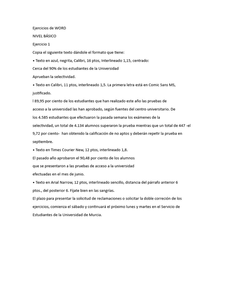 Documento Ejer 1 | PDF