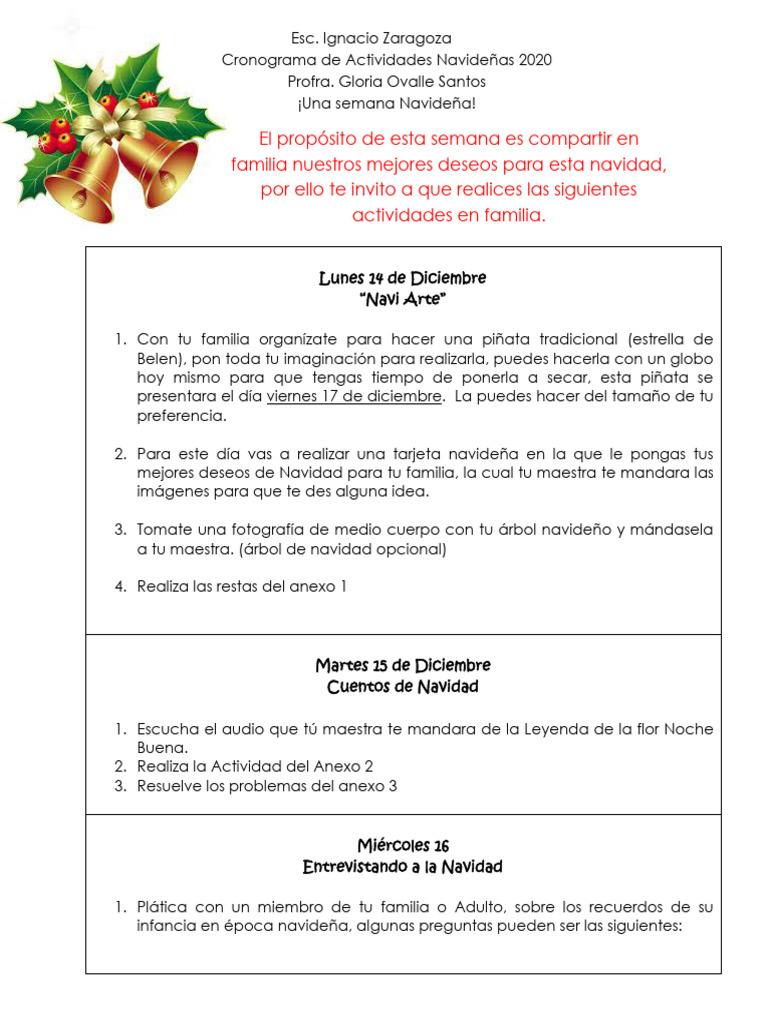 Actividades Navideñas | PDF | Navidad