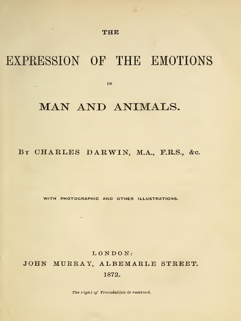 Darwin, 1872 | PDF | Charles Darwin