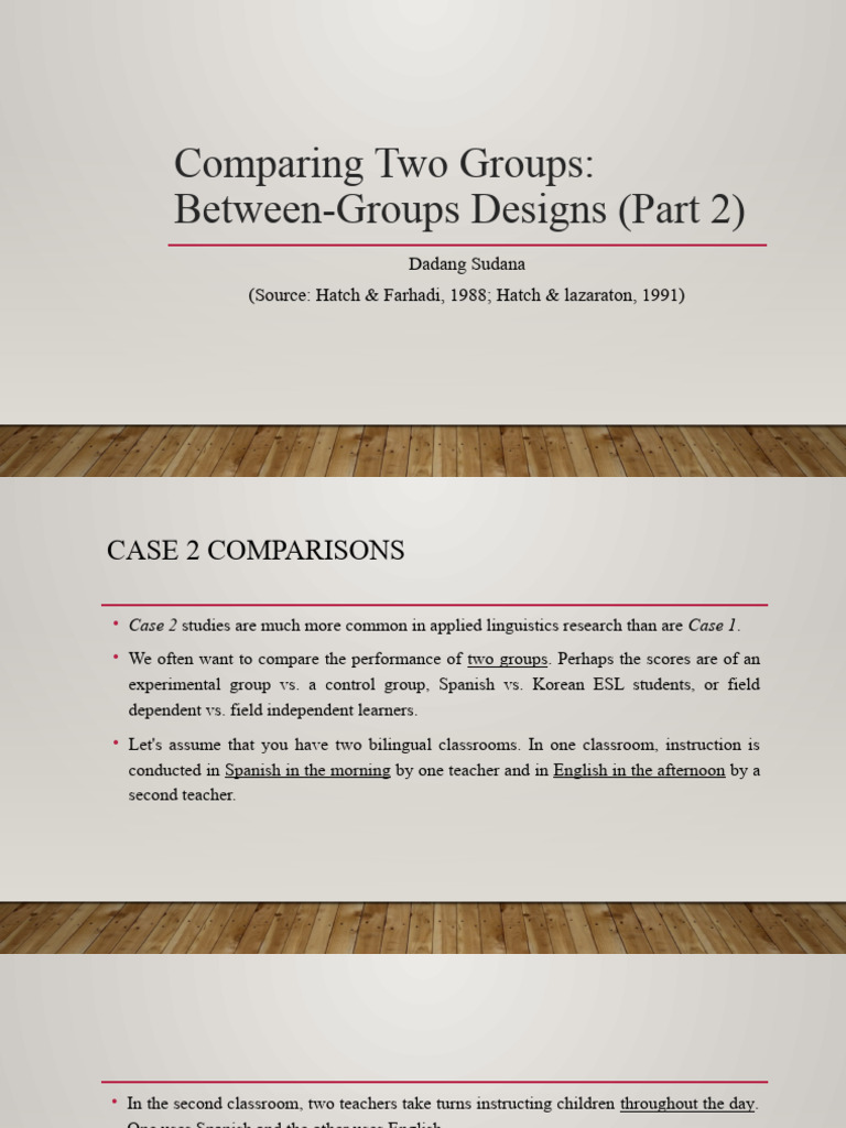 Comparing Two Groups (Part 2) | PDF | Student's T Test | Statistics Comparing Two Groups (Part 2) | PDF | Student's T Test | Statistics