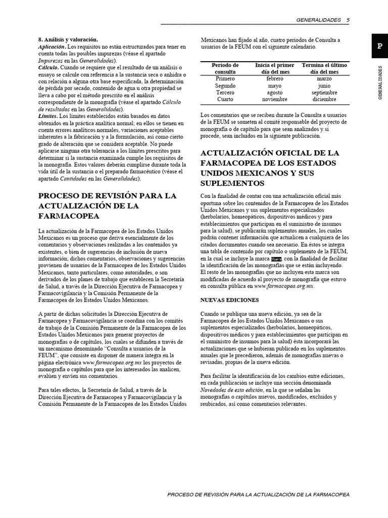 Actualizacion Oficial de FEUM y Suplementos | PDF