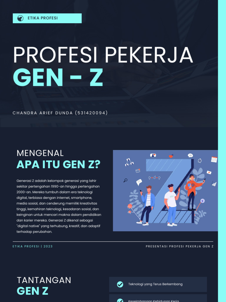 Etika Profesi Gen-Z | PDF