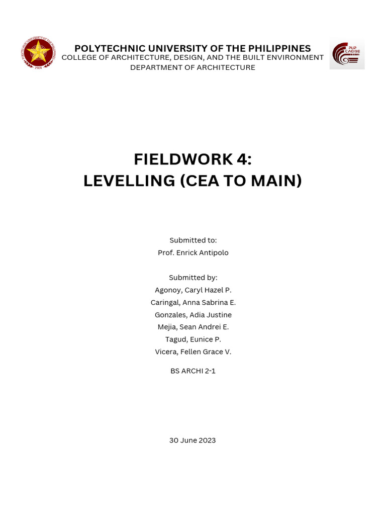 Fieldwork 4 - Group 1 - BS Archi 2 1 | PDF