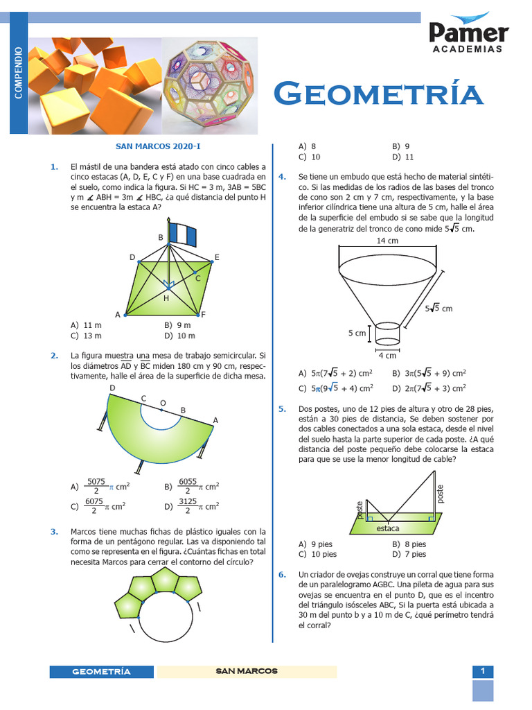 GEOMETRÍA | PDF | Triángulo | Geometría euclidiana