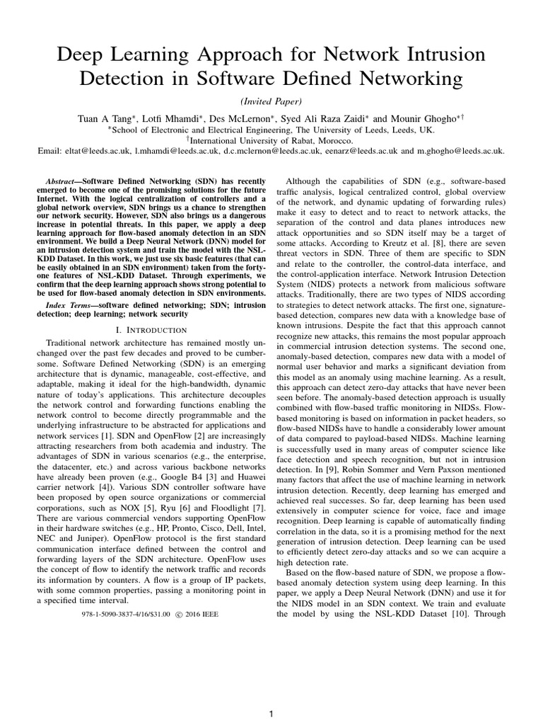 Tang 2016 | PDF | Receiver Operating Characteristic | Deep Learning