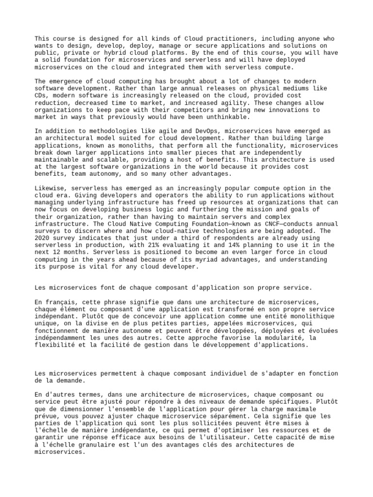 Microservices and Serverless | PDF | Cloud Computing | Computing