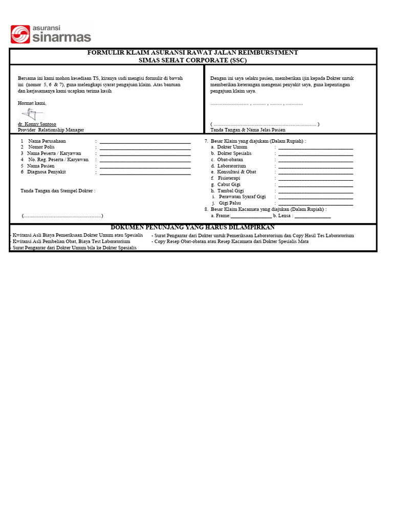 Form RJ Reimburst | PDF | Bisnis | Pengelolaan Keuangan & Uang