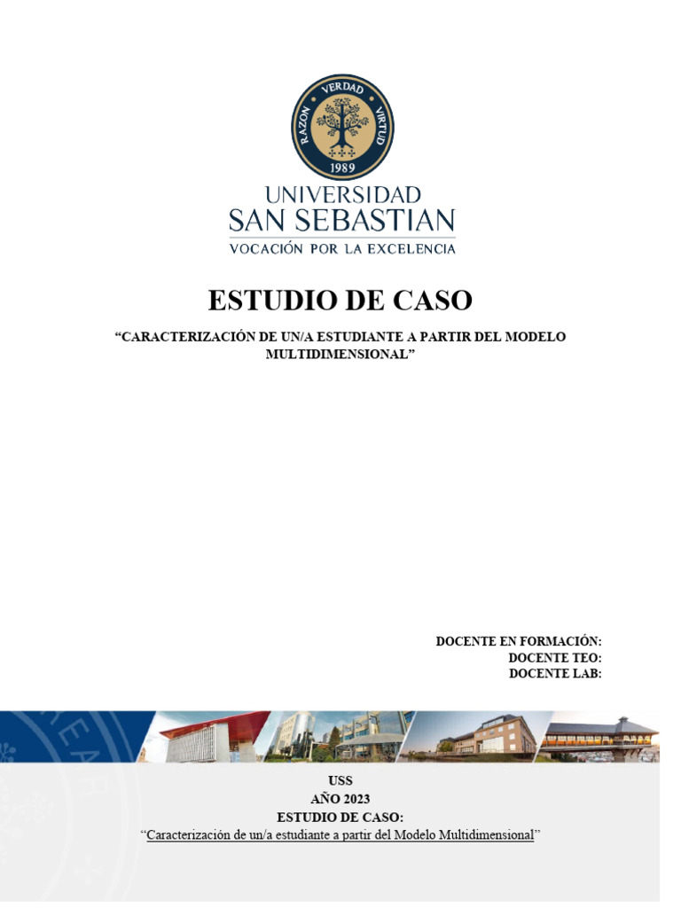 Formato y Pauta Estudio de Caso | PDF | Habilidades sociales | Evaluación