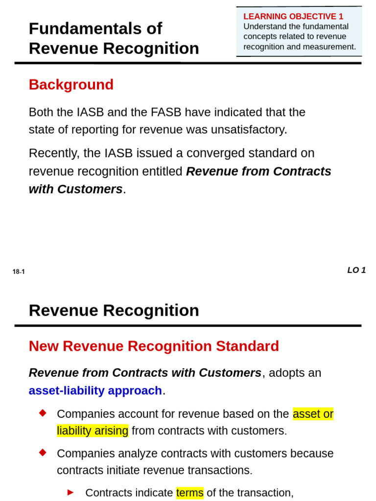 Ch18 - 1 - Fundamentals of Revenue Recognition | PDF | Prices | Discounting