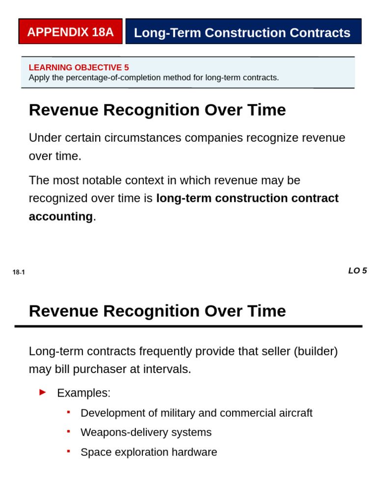 Ch18 - 3 - Long-Term Construction Contracts | PDF | Franchising | Cost
