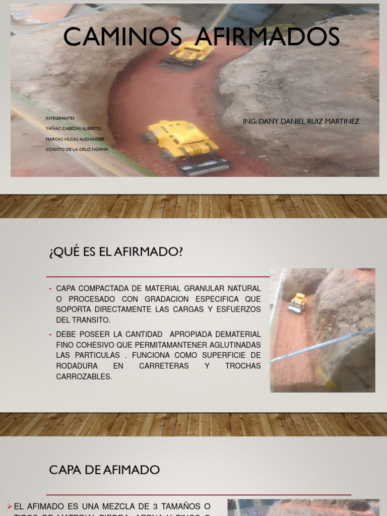 Caminos Afirmados 2 | PDF | Materiales
