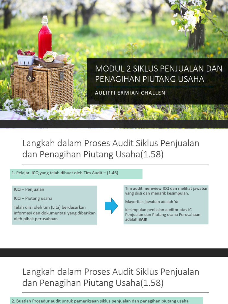 Proses Audit Siklus Penjualan dan Piutang | PDF