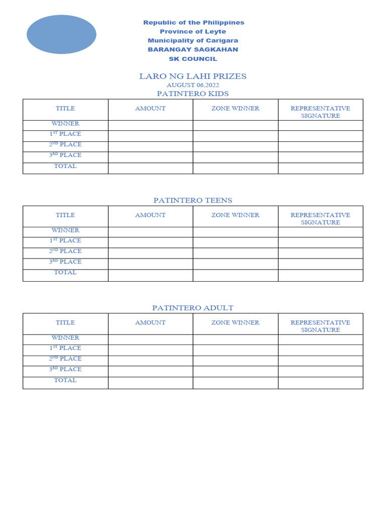 Payroll Prizes | PDF