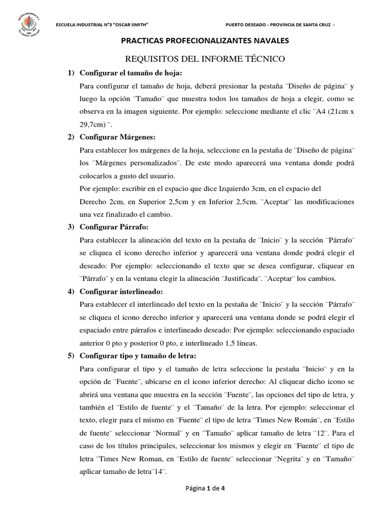 Tutorial Informe Tecnico 2023 | PDF | Ventana (informática)