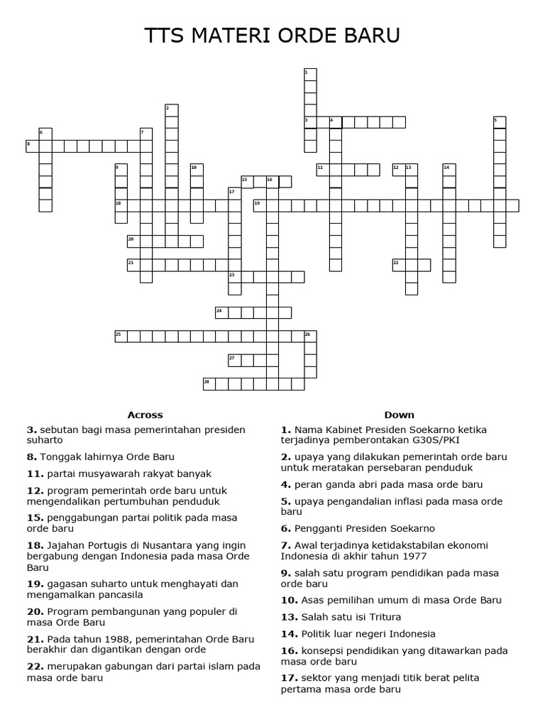 TTS Materi Orde Baru | PDF