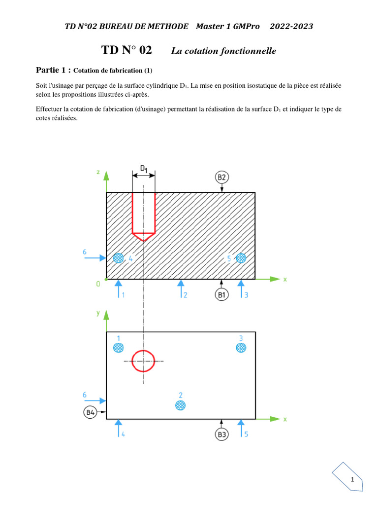 Cotation Fonctionnelle en Usinage | PDF | Usinage | Perçage