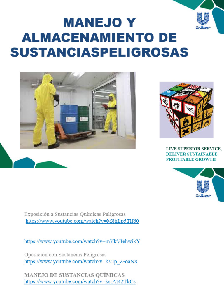 Manejo y Almacenamiento Sustancias Peligrosas | PDF | Residuos | Mercancías peligrosas