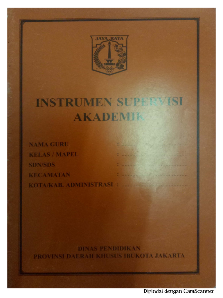 Adm Kepsek. Instrumen Supervisi | PDF