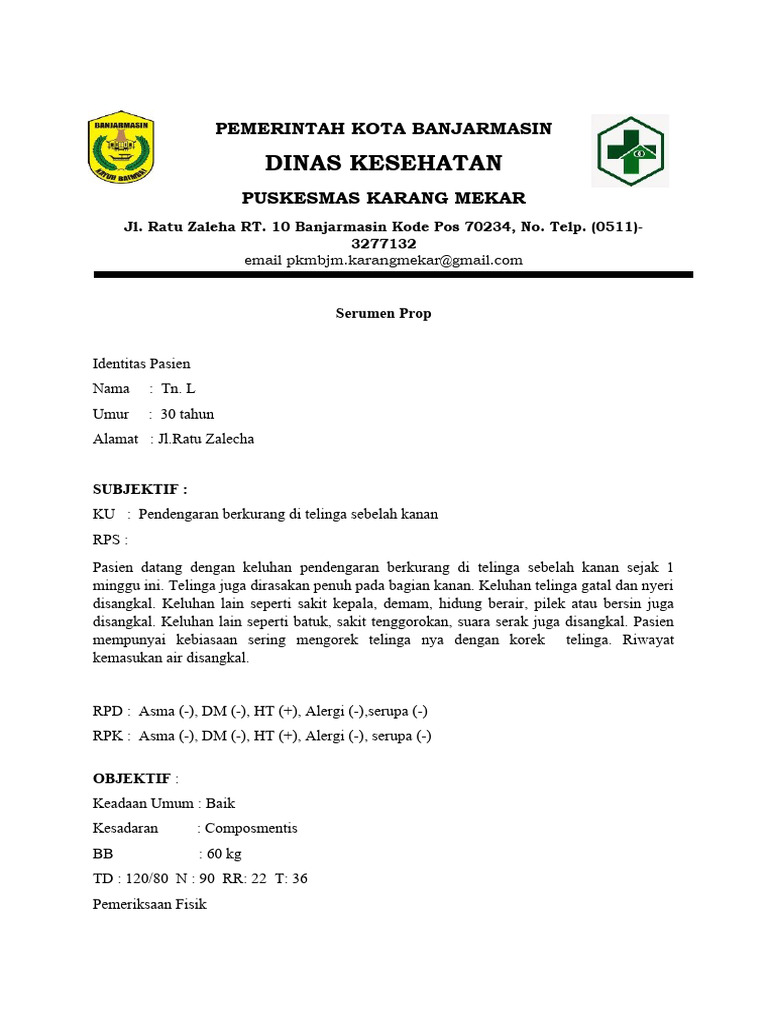 Serumen Prop | PDF | Kesehatan Holistik