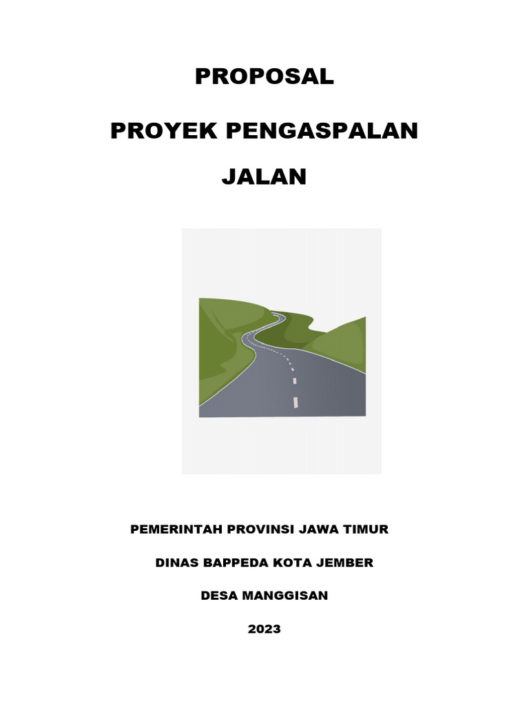 Proposal Pengaspalan Jalan | PDF
