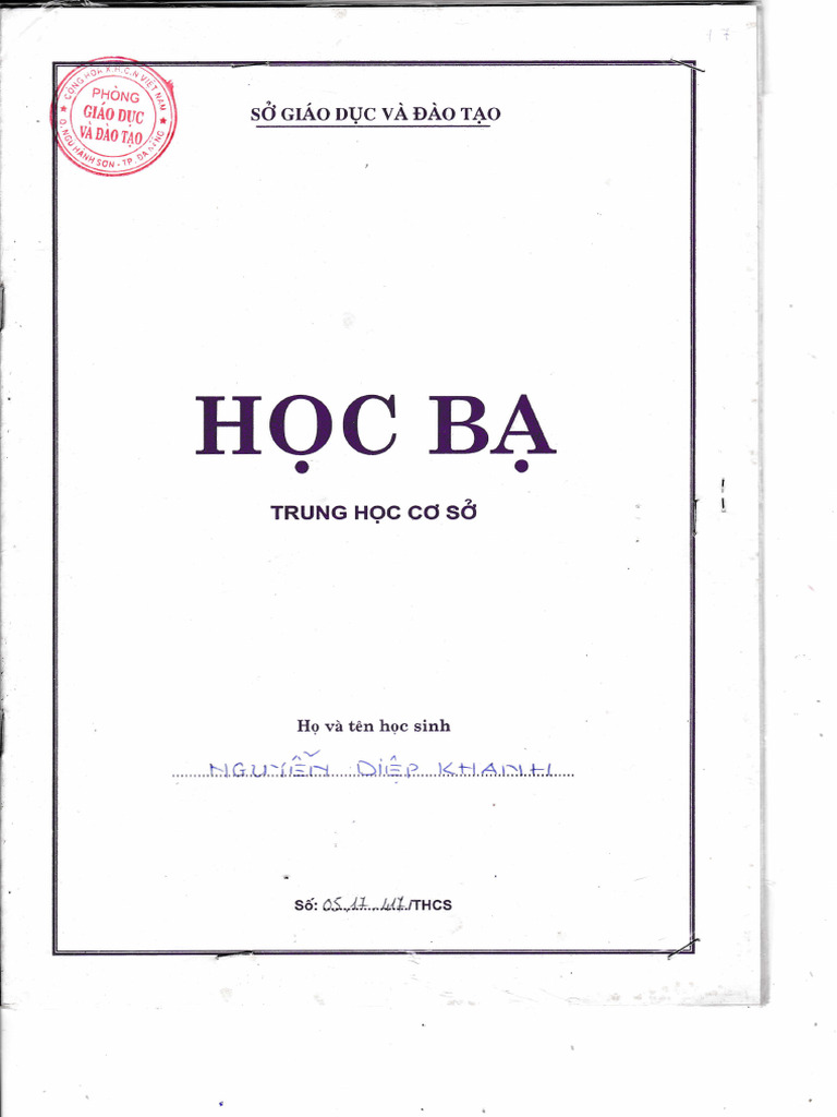 Hoc Ba Lop 9 | PDF