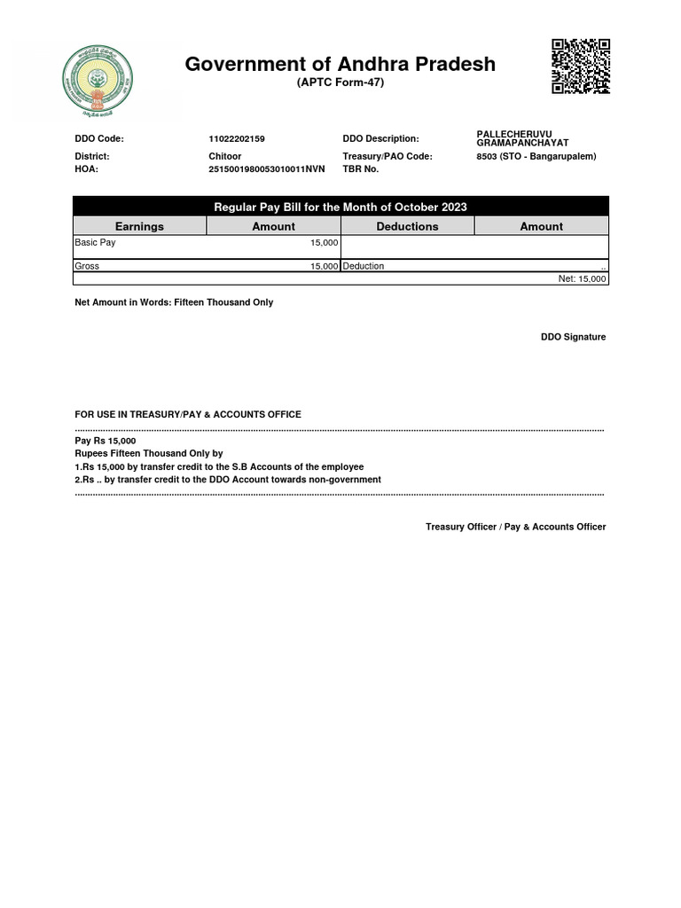 Form 47 | PDF | Public Finance | Payments