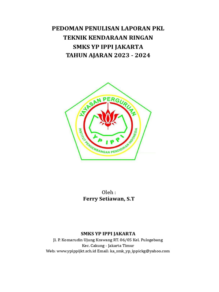 23-24 - Pedoman Penulisan Laporan PKL TKR | PDF