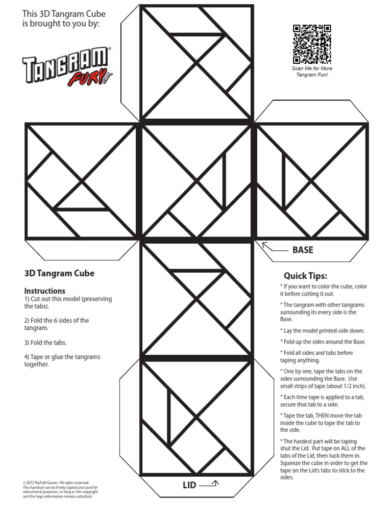 3D Tangram Cube | PDF