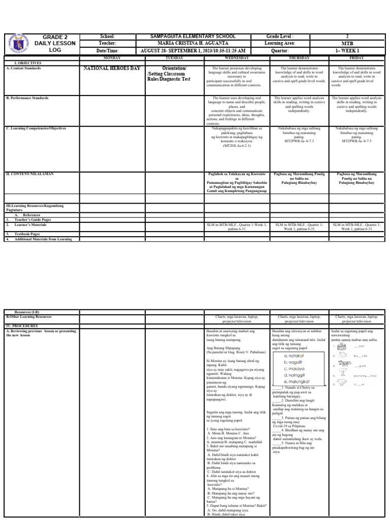 Q1 W1 Mtbmle | PDF | Cognitive Science | Cognition