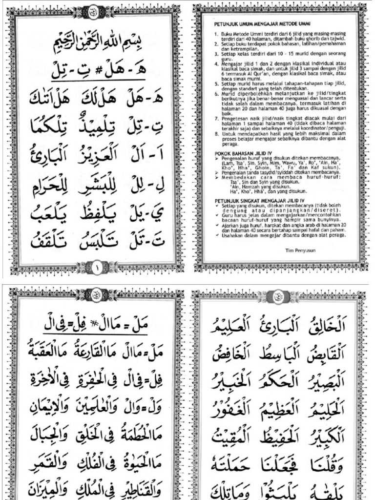 Materi Ummi Jilid 4 | PDF