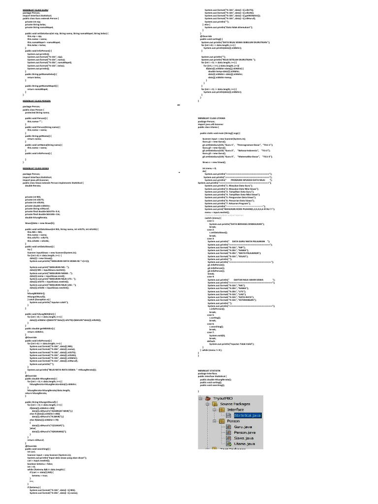 Siap Cetak MEMBUAT CLASS GURU | PDF | Software Engineering | Computer Programming