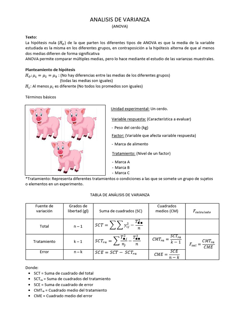 Pizarra 13 - Análisis de Varianza | PDF | Análisis de variación | Pruebas