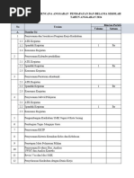 Contoh Format RAPBS Sekolah Swasta | PDF