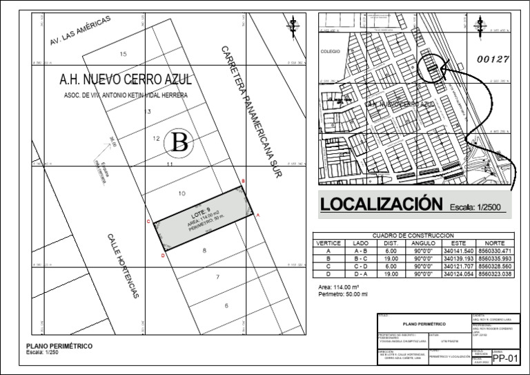 01 - PLANO MATRIZ CERRO AZUL-Model | PDF