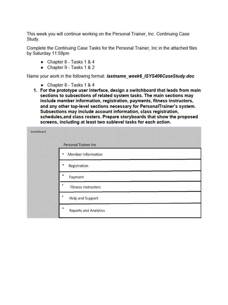 Personal Trainer Case Study Tasks | PDF | Computer Security | Security