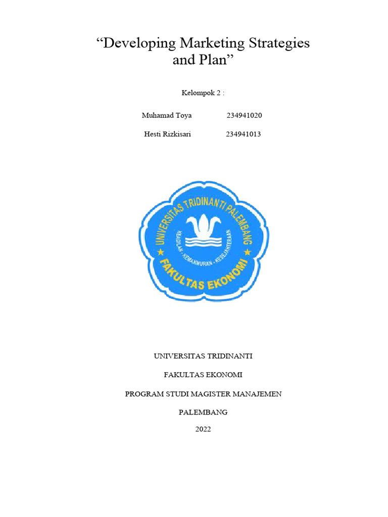 Bahan Tugas Manajemen Pemasaran Kelompok II | PDF | Karier & Perkembangan | Bisnis