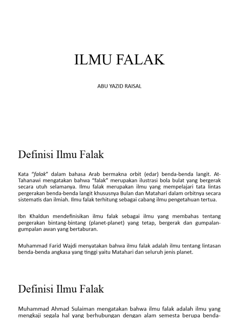 Ilmu Falak | PDF