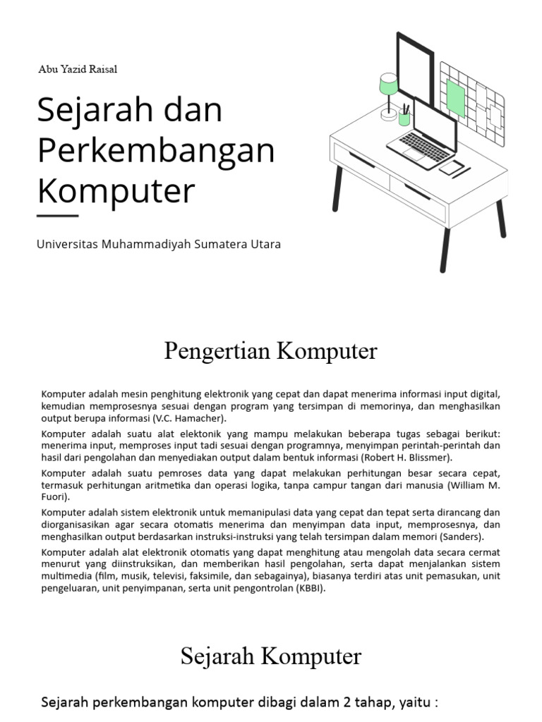 Sejarah Dan Perkembangan Komputer | PDF | Komputer | Teknologi & Rekayasa