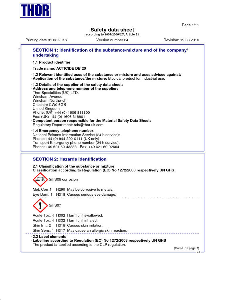 DB 20 | PDF | Toxicity | Volatile Organic Compound