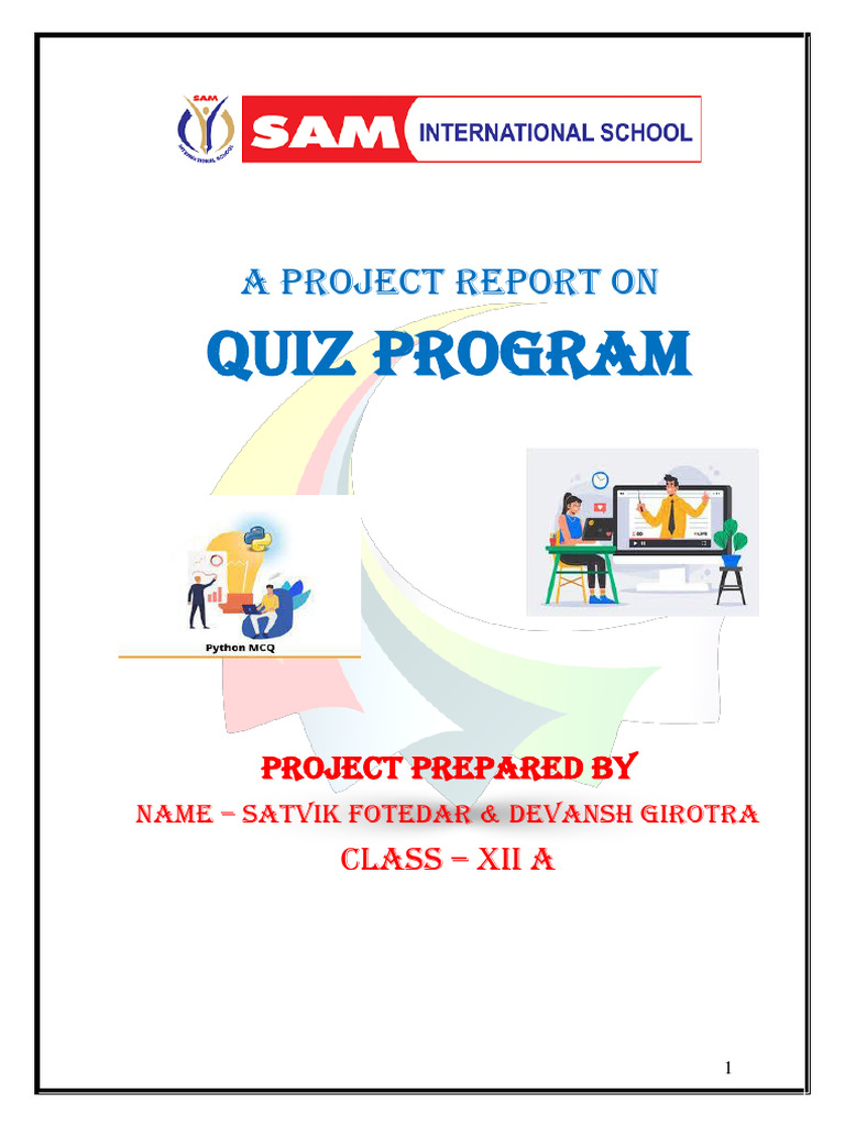 Project File Class Pdf Python Programming Language User Computing 6256