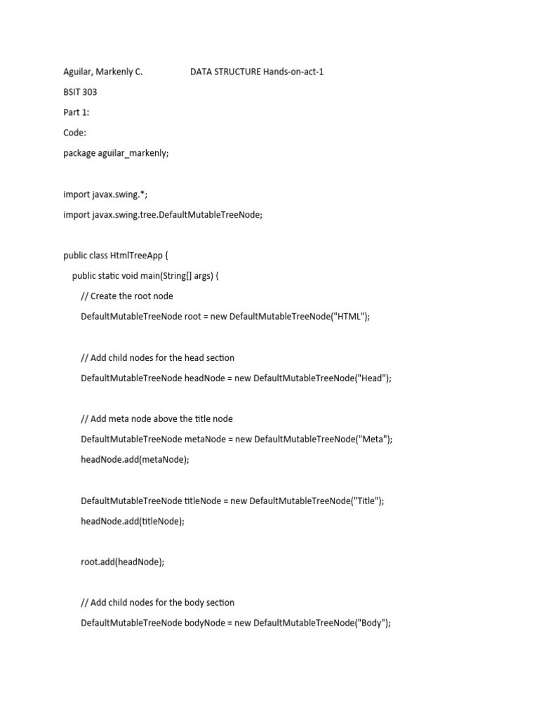 Java HTML Tree Structure Guide | PDF | Mathematical Logic | Computer Science