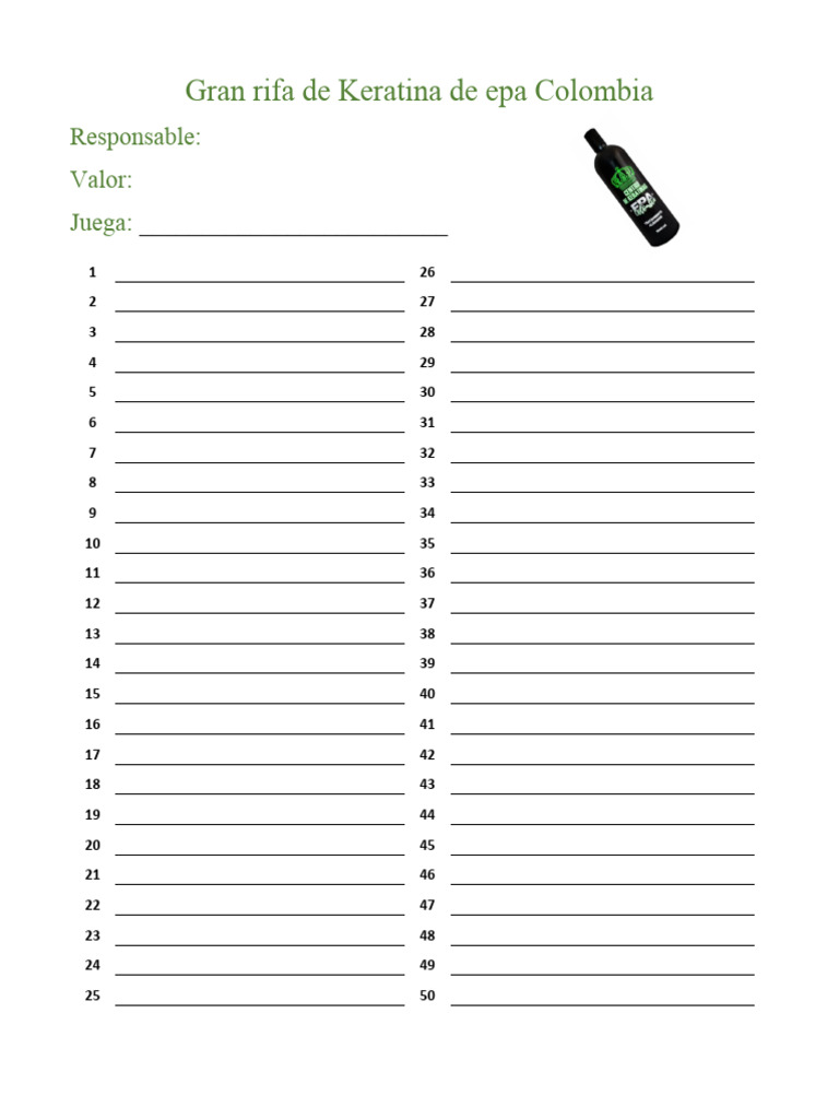 Gran Rifa de Keratina de Epa Colombia | PDF