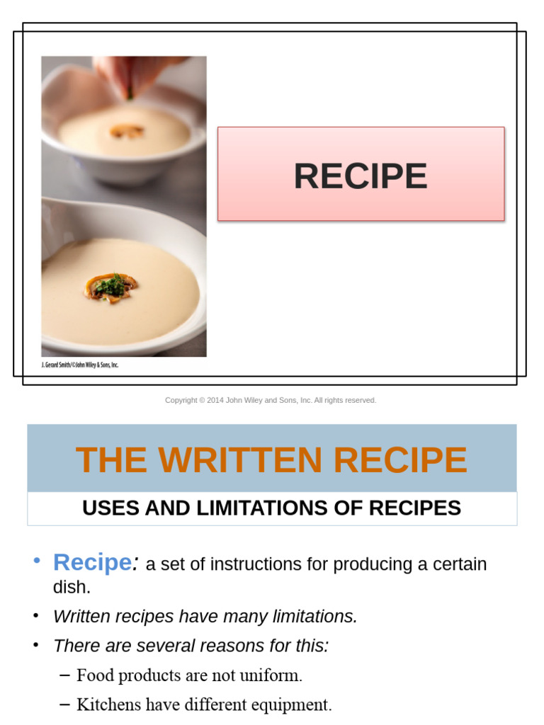 Recipe | PDF | Volume | Cooking