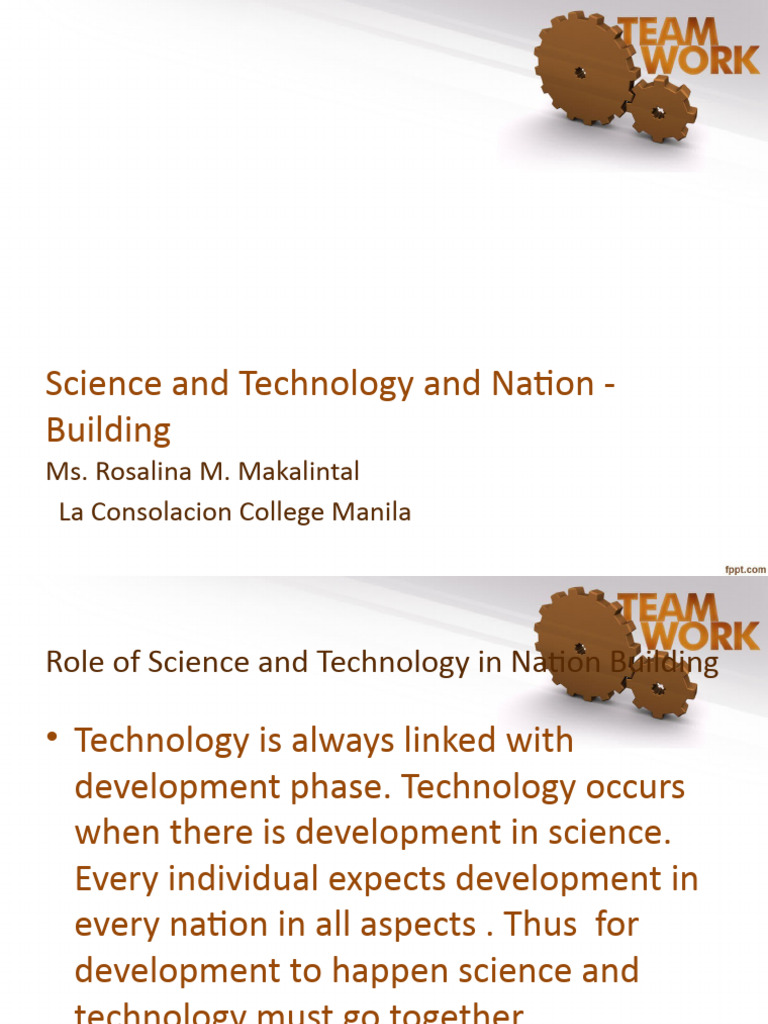 Science and Technology in Nation Building | PDF | Science | Policy