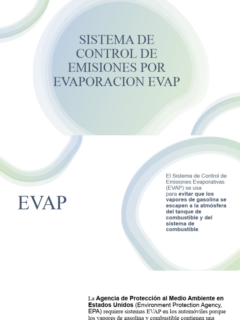 Funcionamiento y fallas del sistema EVAP | PDF | Adsorción | Gases