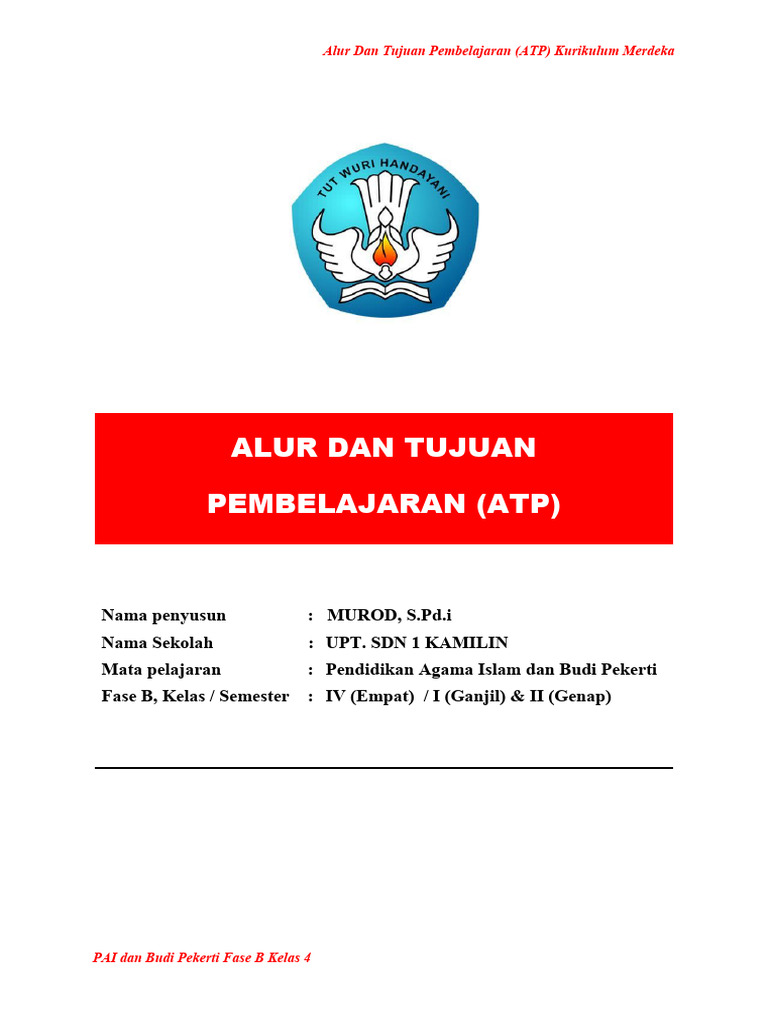 Alur Tujuan Pembelajaran (ATP) | PDF