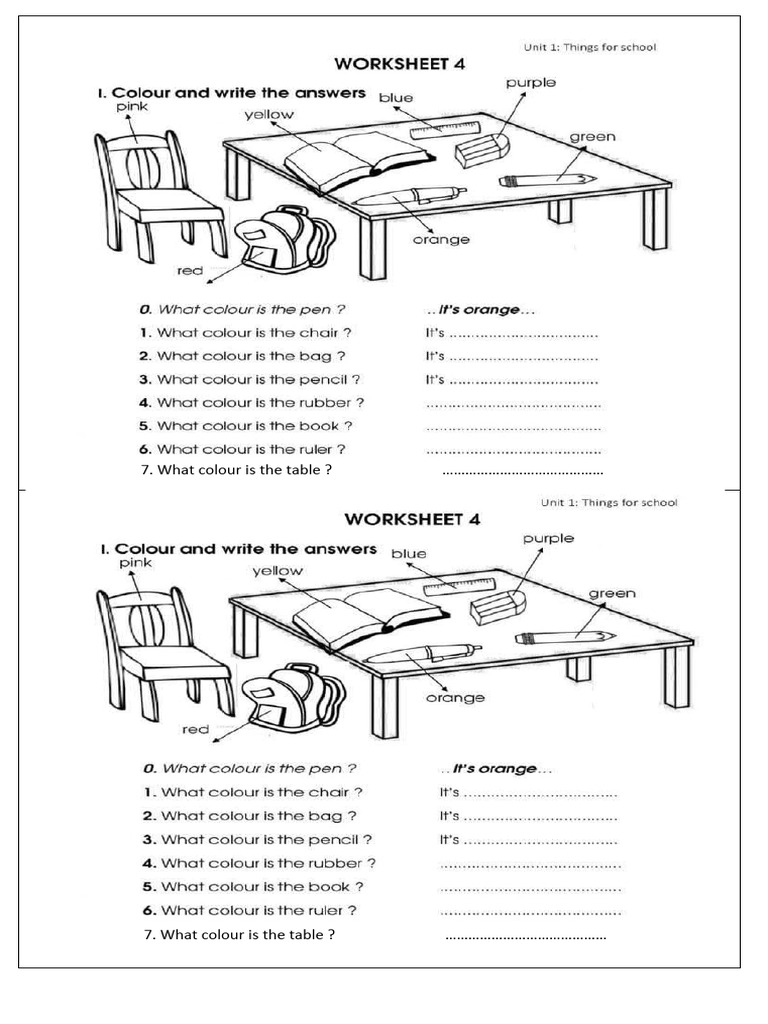 Coloring Class 1 | PDF | Games & Activities | Home & Garden